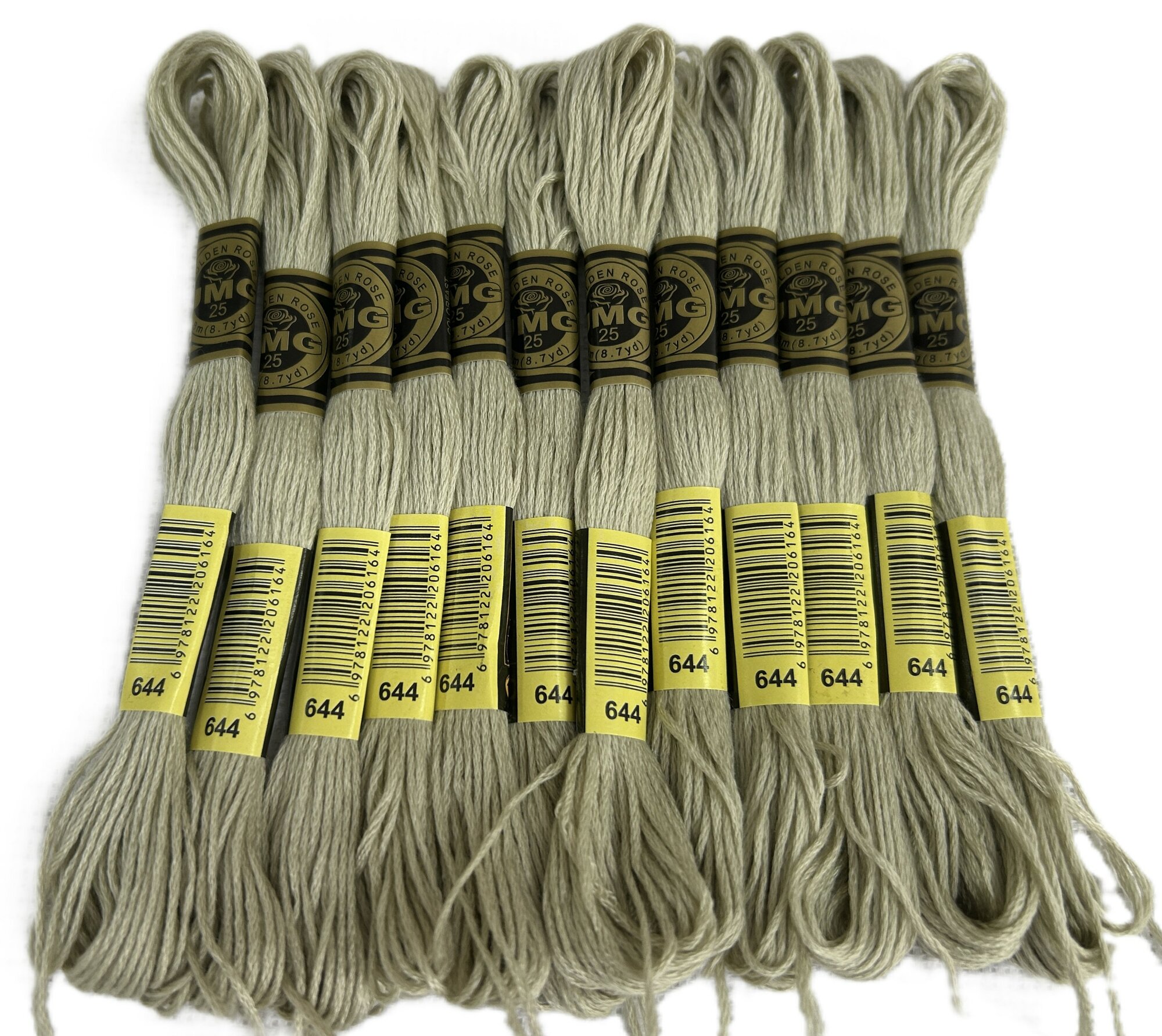 Нитки для вышивания JMC мулине (150-3866) 100% полиэфир 12 штук x 8 м