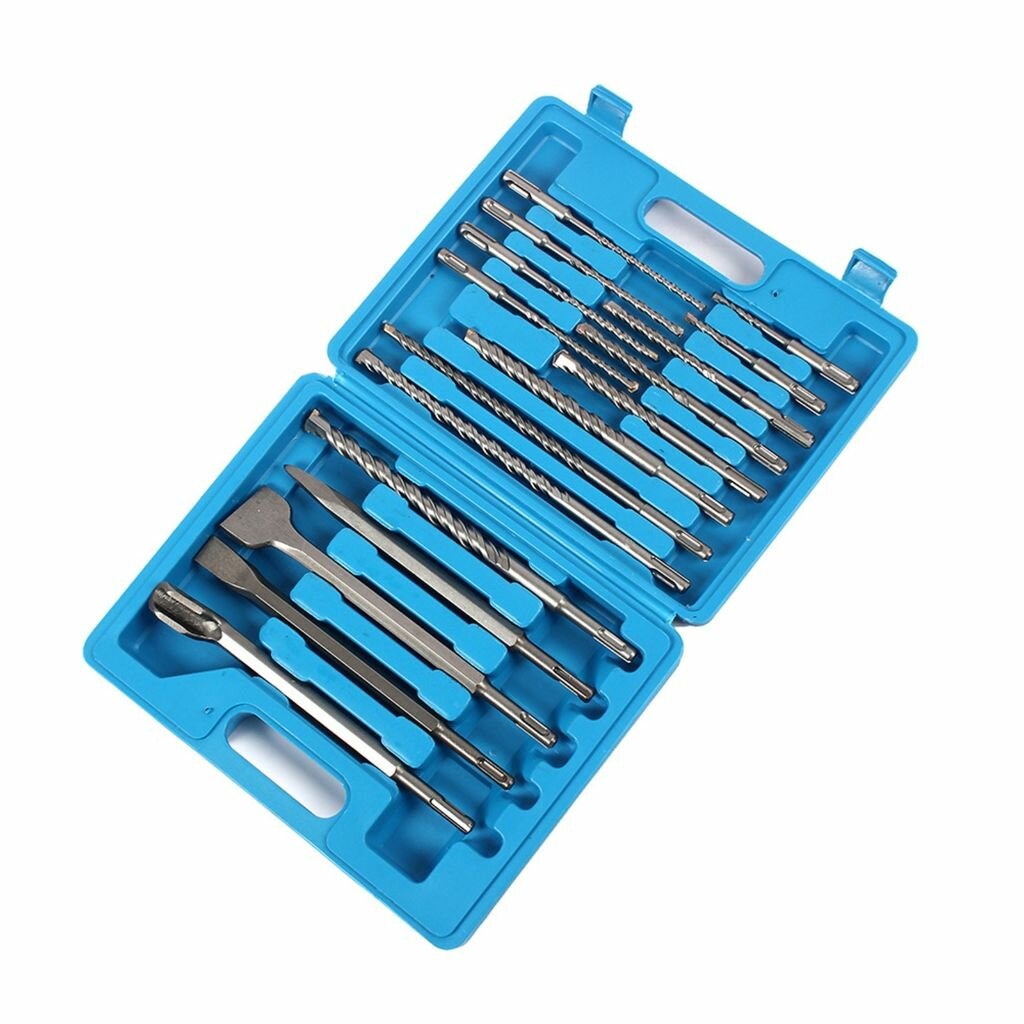 Ударная дрель с круглой ручкой и набор долот для ремонта дома, бетонная стена, кирпичный блок, кладка, кольцевая пила, сверла