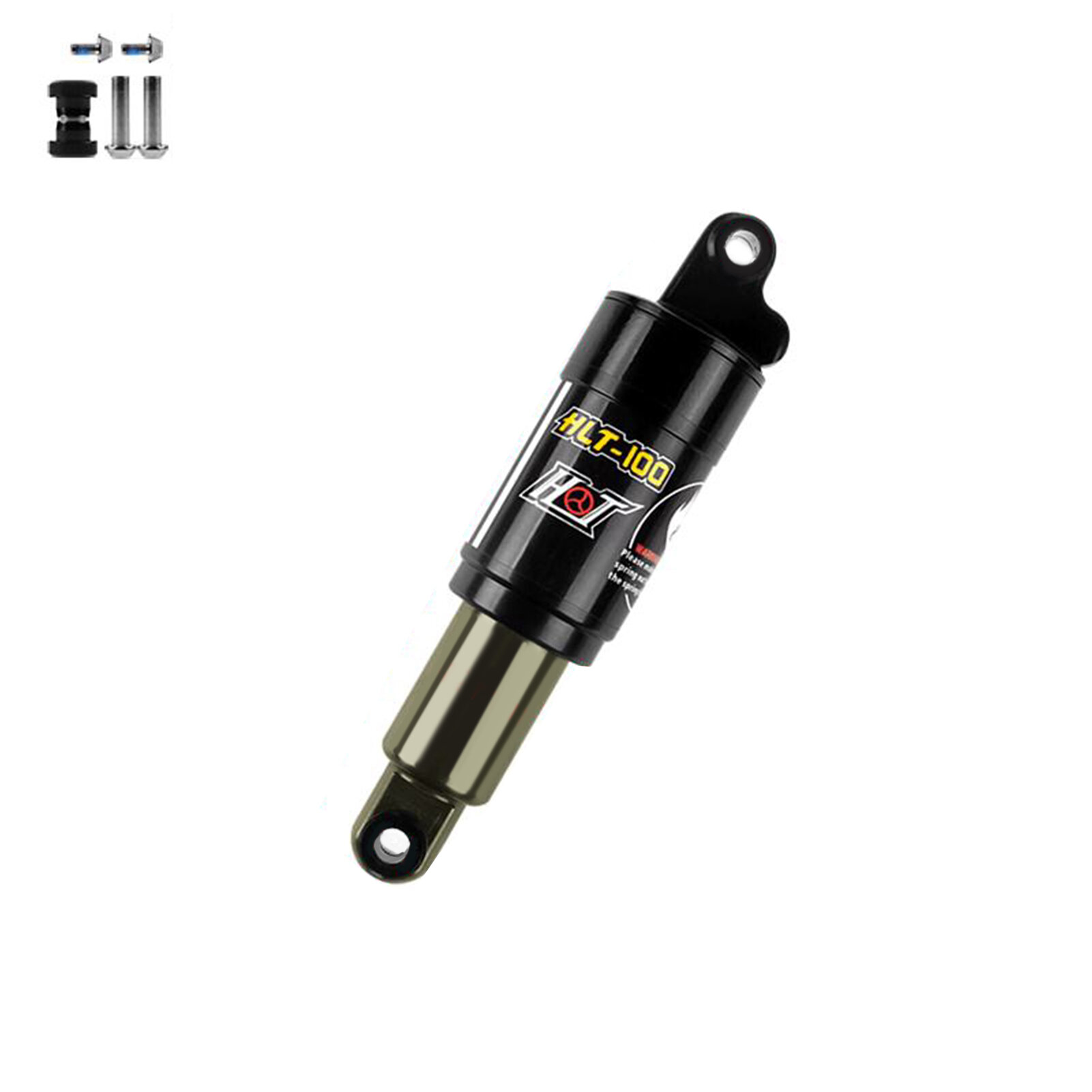 Амортизатор задний для велосипеда с масляно-пружинным амортизатором Bicycle Oil Spring Shock 125/150/165/185mm 750/850/1000 lbs для электровелосипеда и снегохода