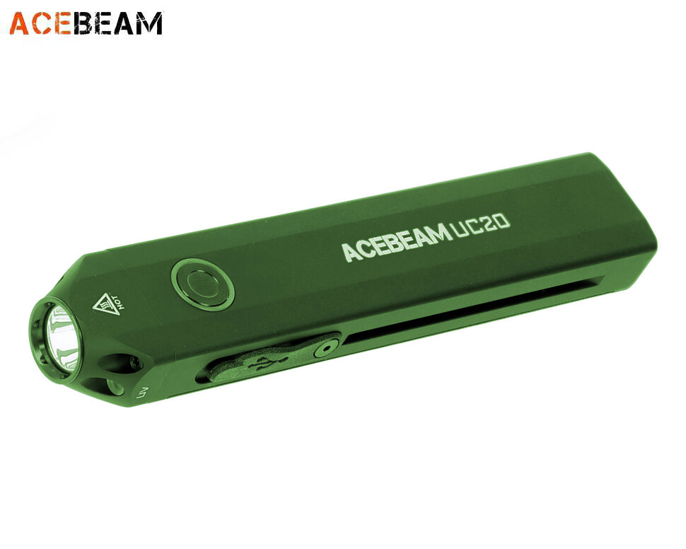 Фонарь Acebeam UC20 OD Geen, Li-ion 1000mAh, 220 метров, 1000 люмен (Комплект)