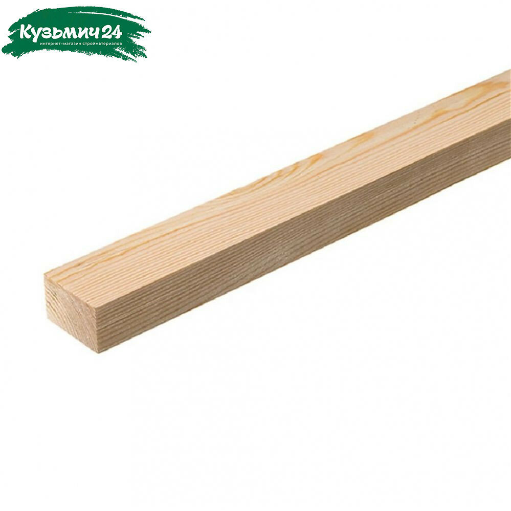 Брусок обработанный, Хвойные породы 20х30х2000 мм, универсальный, сухой, 3 шт