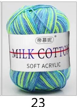 Мягкая пряжа Milk Cotton, акрил, цвет 23
