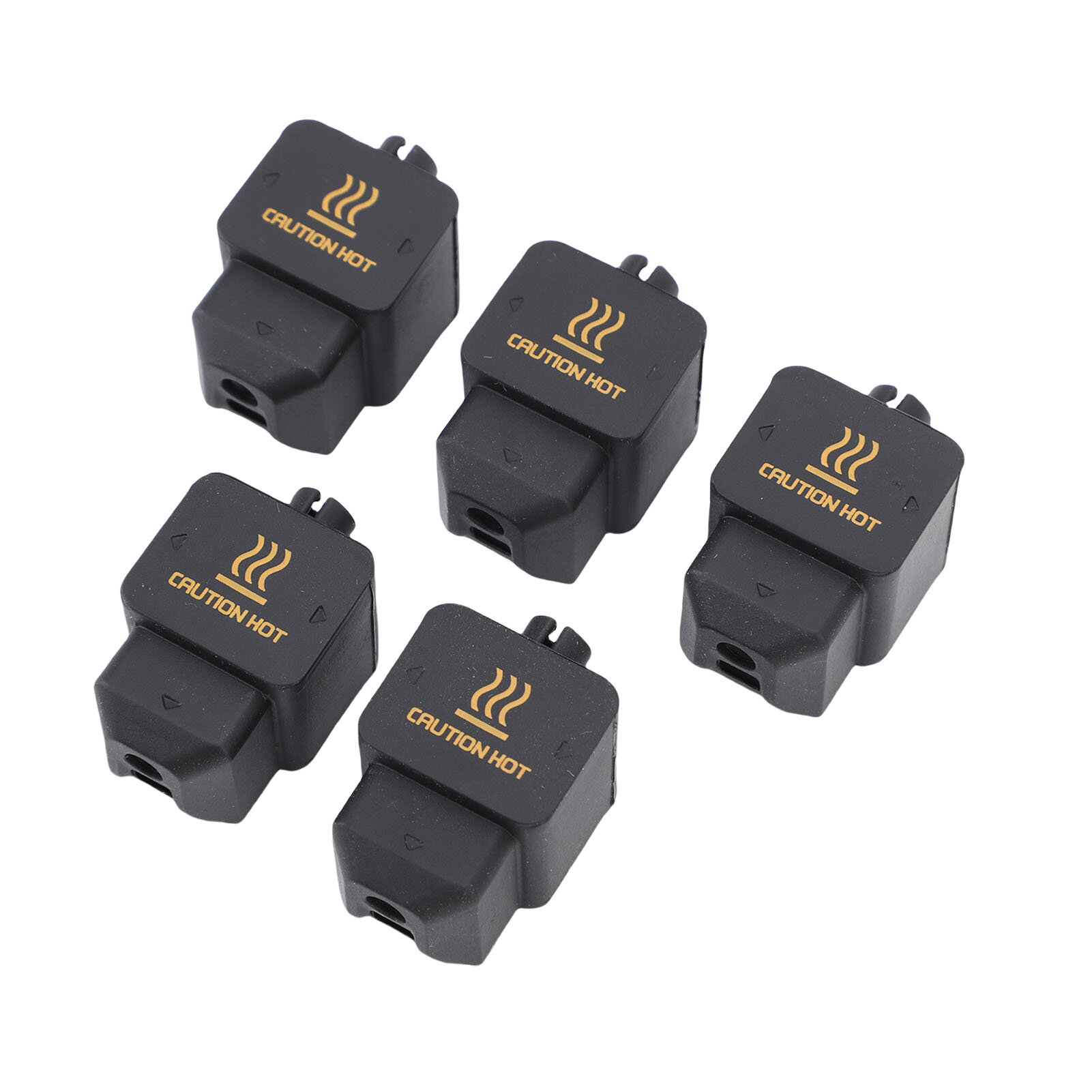 5 шт. силиконовый чехол Hotend, подходящий для Bambu Lab H2D Combo 3D принтера, экструдер, рукав, носок, нагревательный блок