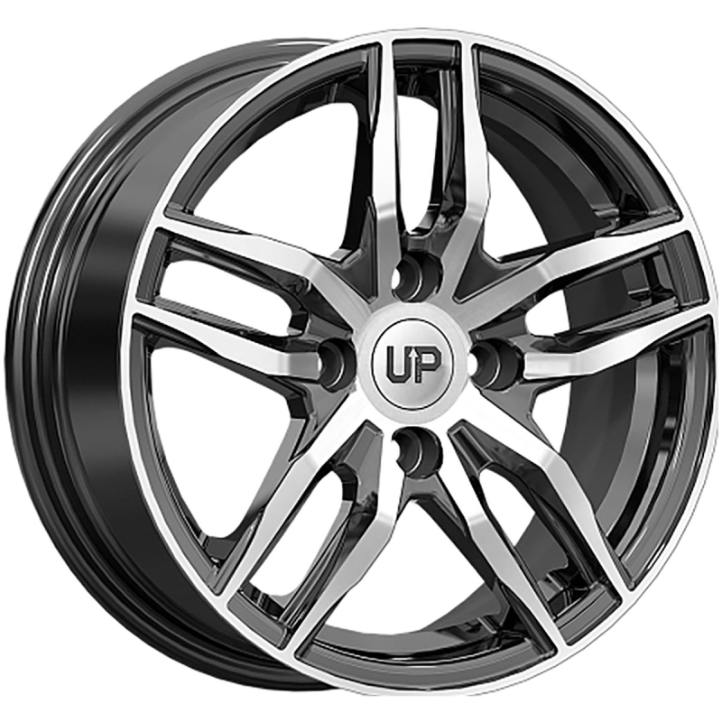 Диск колесный Wheels UP Up125 6,0x15 4x108 Dia65.1 ET23 цвет алмаз черный