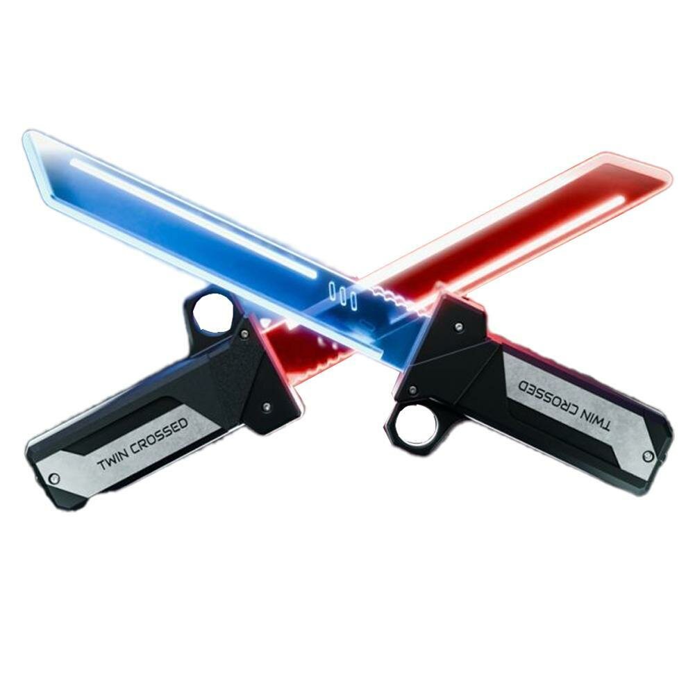 Световой меч джедая (2шт) со звуком , Мечи лазерные игрушечные светящиеся, 34см, RGB цветов