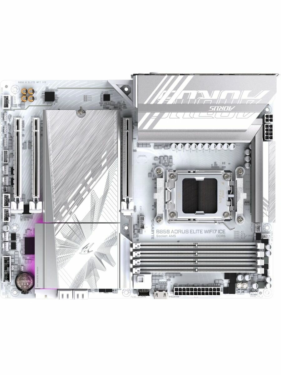 Материнская плата Gigabyte B850 AORUS ELITE WIFI7 ICE Socket AM5 AMD B850 4xDDR5 ATX AC 97 8ch(7.1) 2.5Gg RAID+DP