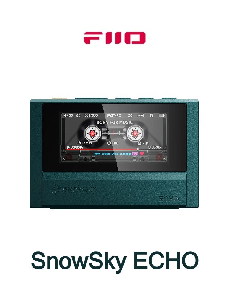 FiiO SnowSky ECHO Портативный Bluetooth MP3-плеер с системой двойного вывода объемом 8 ГБ и поддержкой CS43198 DSD WAV