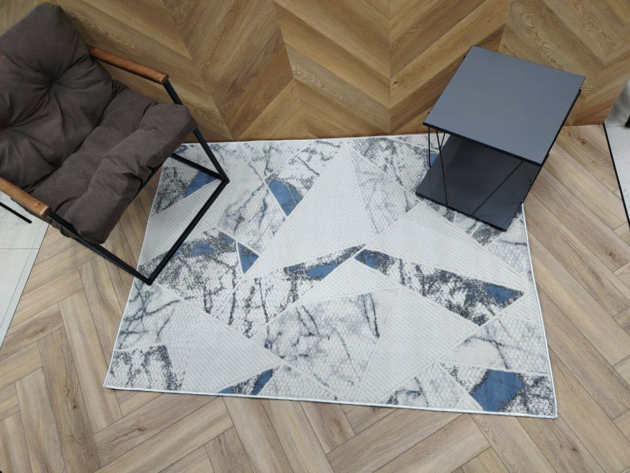 Ковер Kaplanser Merlyn 2,5*4м, прямоугольный E557A CREAM/LGREY