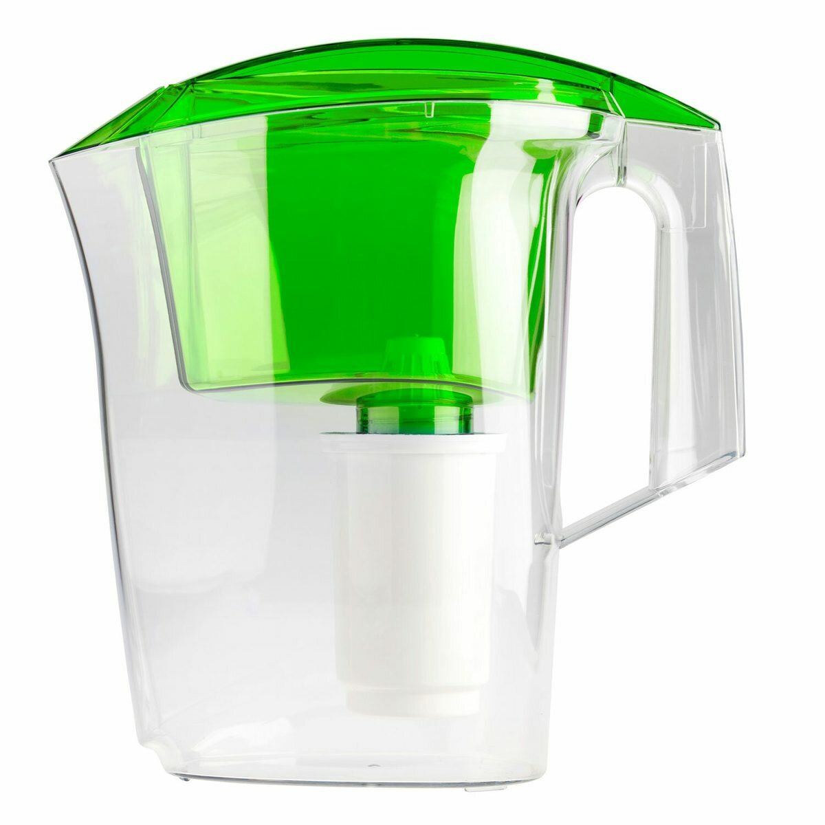 Кувшин-фильтр для очистки воды Гейзер "Дельфин", 3л, 2 сменных картриджа, зеленый (62035)
