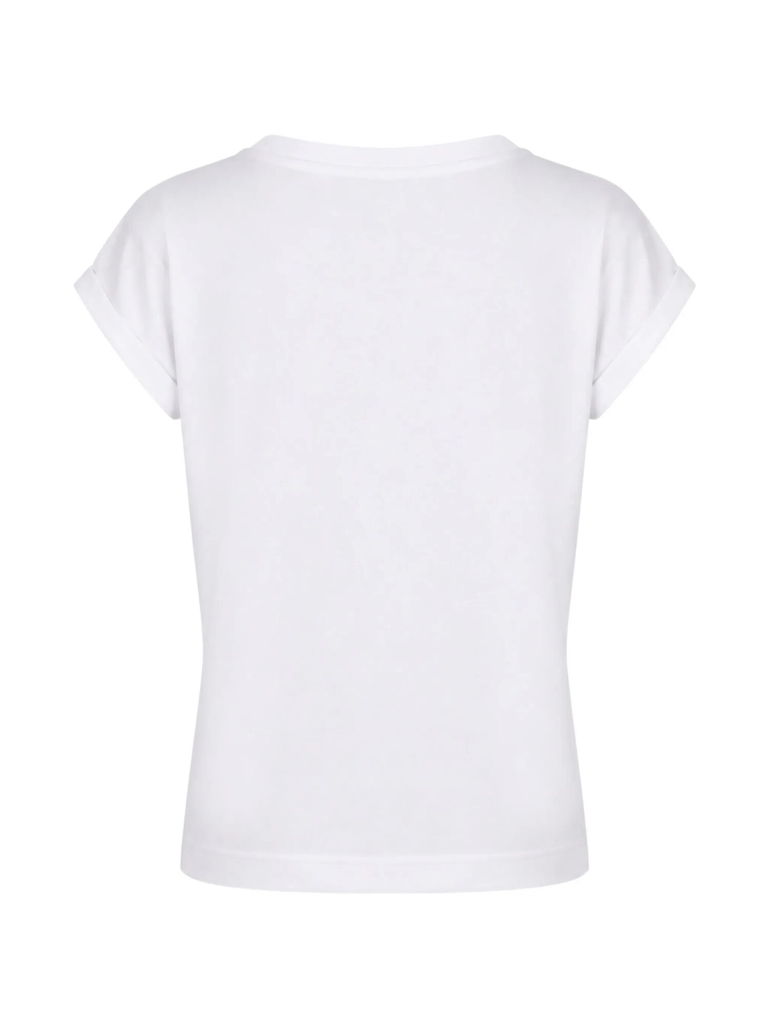 Футболка Circolo 1901 Rolled-cuff T-shirt, размер 46, бежевый/белый — фото 1