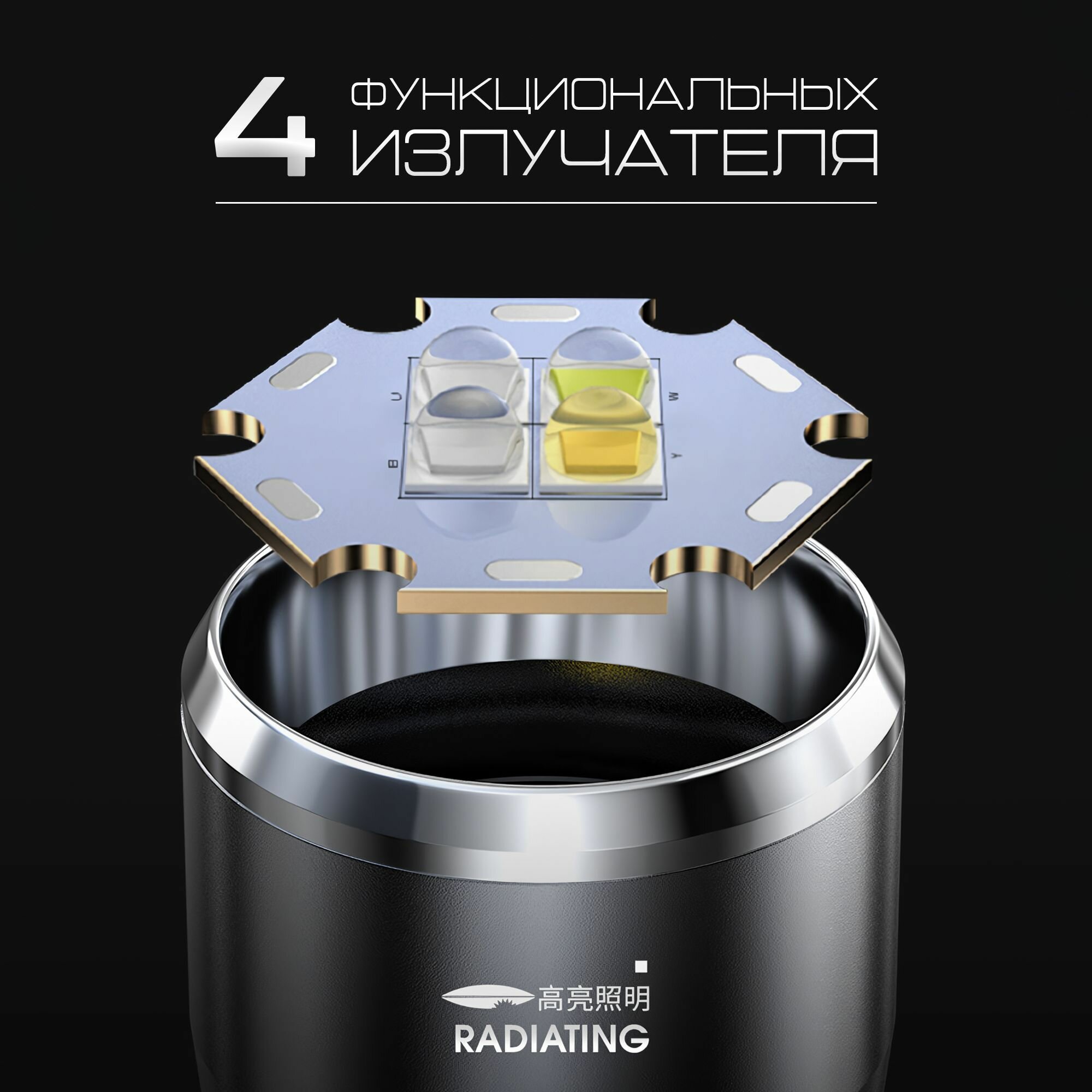 Фонарик аккумуляторный светодиодный тактический / мощный уличный фонарь с переключением режимов света-NNJK-fertwse-fertwse