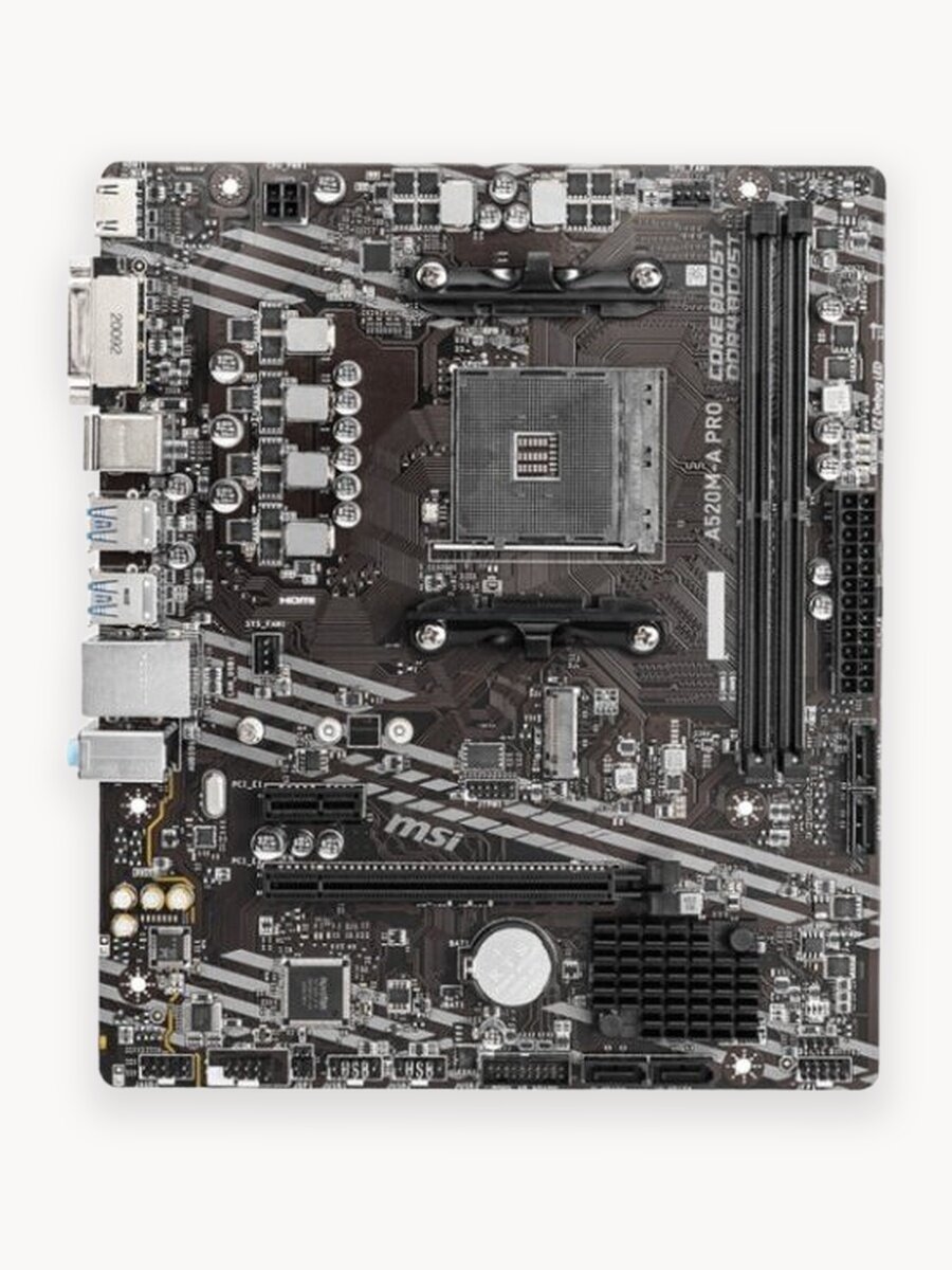 Материнская плата Msi A520M-A PRO (AM4, mATX)