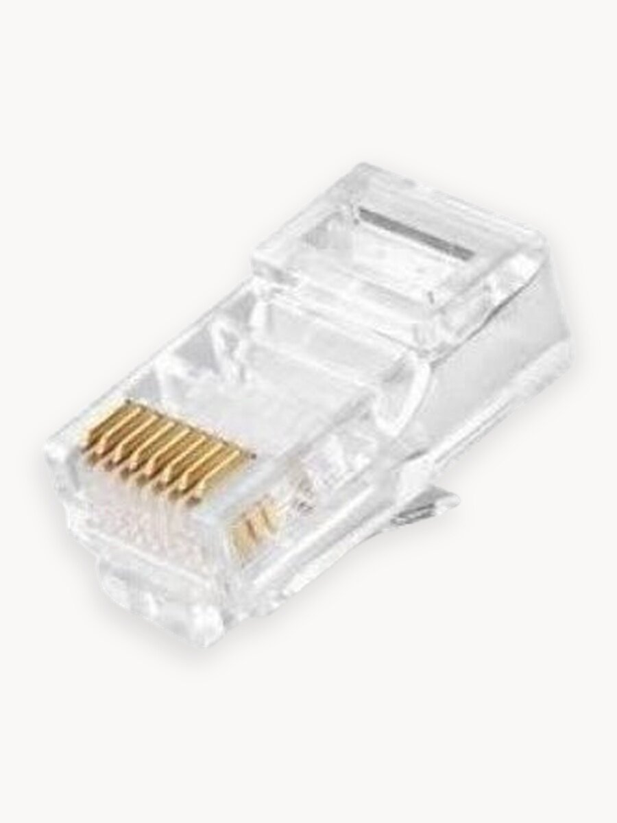 Коннектор Filum FL-NA-PLUG5E-2, 10шт, позолоченные контакты, RJ-45