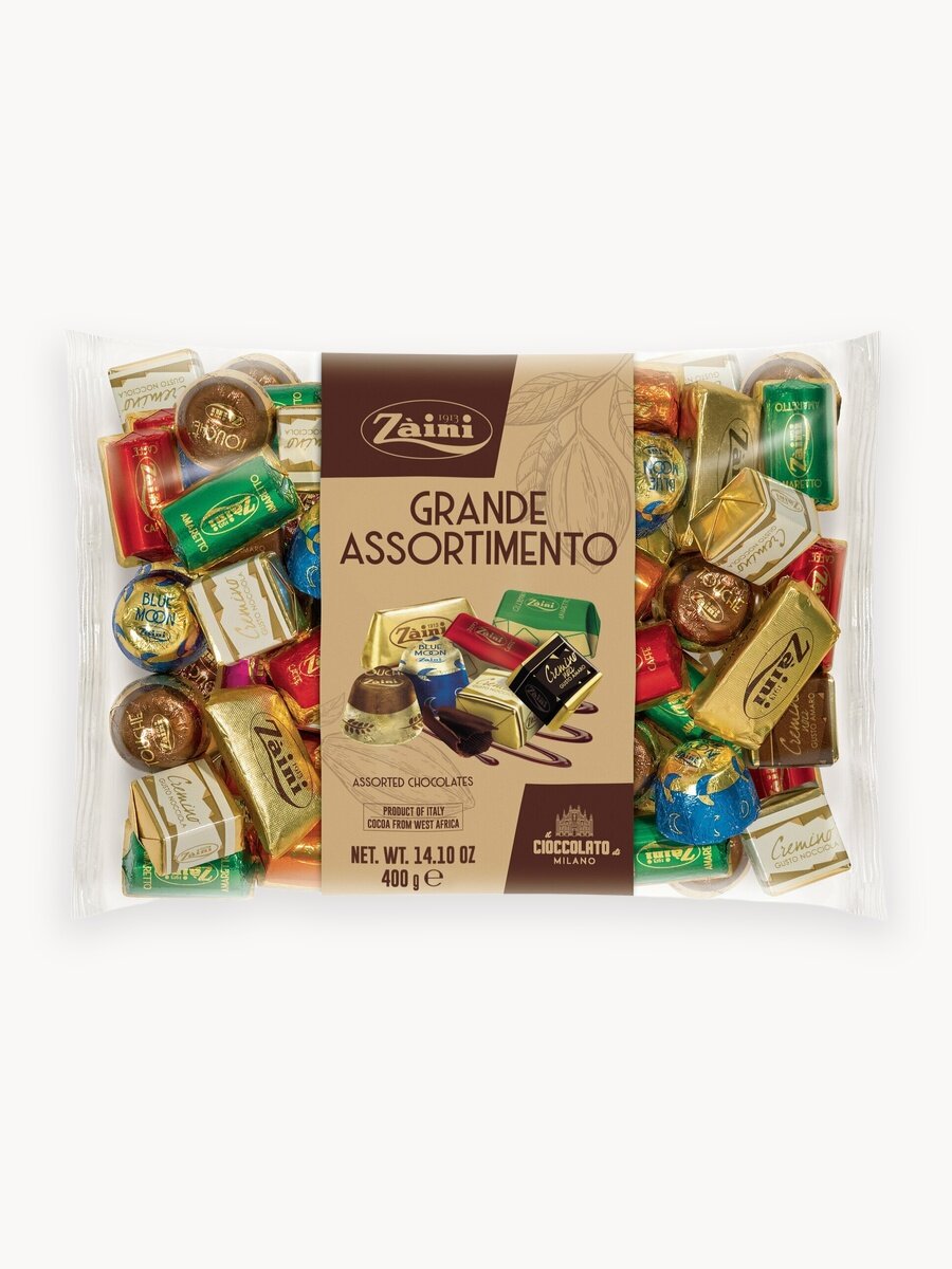 Zaini Ассорти шоколадных конфет GRANDE ASSORTIMENTO, Италия, 400г