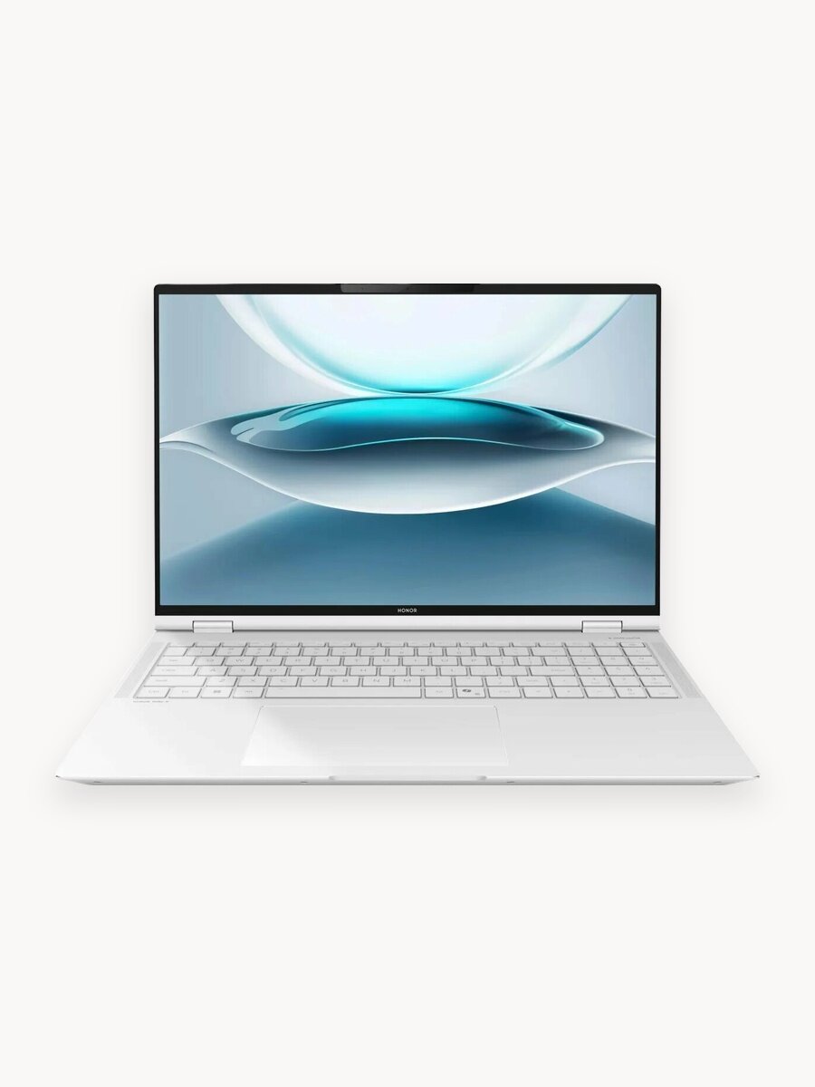 16" Ноутбук Honor MagicBook Pro 16, 3072x1920 165Гц, Intel Core Ultra 9-285H (4.8 ГГц), RAM 32 ГБ, SSD 1024 ГБ, Intel Arc 140T, Windows 11 Pro + MS Office Pro, Белый, русская клавиатура