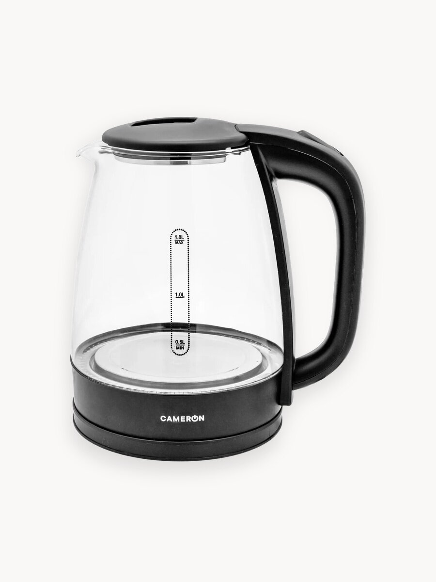 Электрический стеклянный чайник Cameron CK-18G51, LED-подсветка, объем 1,8л