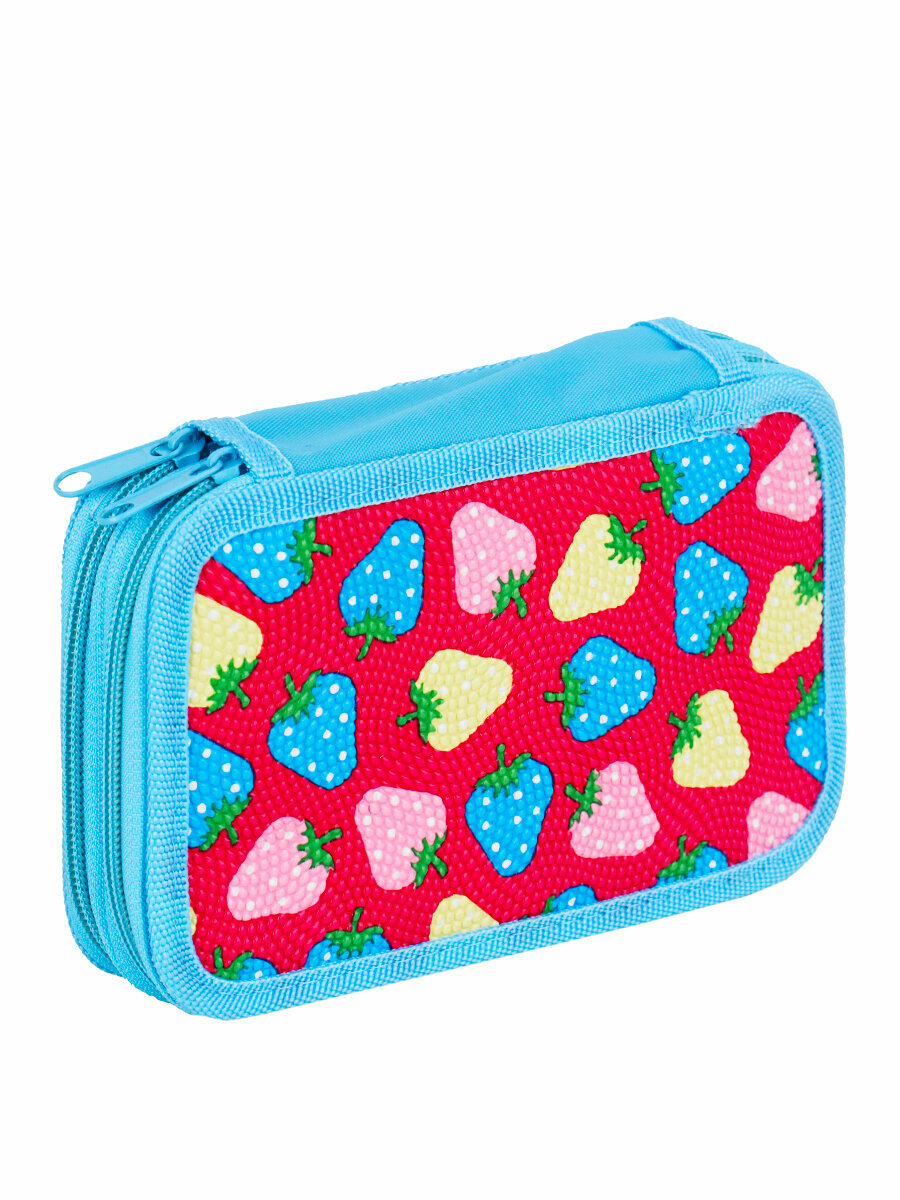 Пенал Проф-пресс 2-секционный Клубника 190х115 мм (ПН-4180)