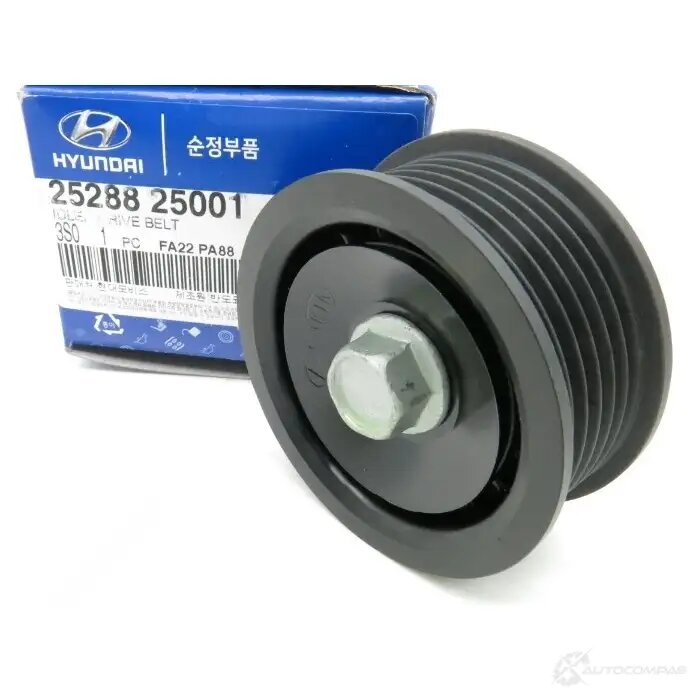 Обводной ролик приводного ремня Hyundai Grandeur ix35 Santa Fe Sonata Tucson Kia Cerato Optima Sorento Sportage 23147670 25288 25001 7IJJ4 JX