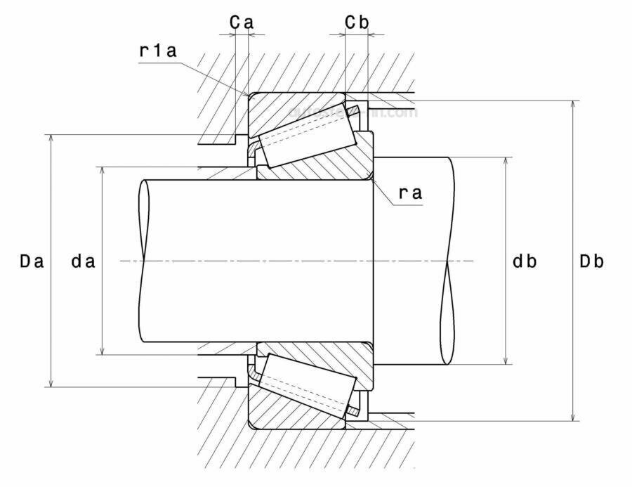 NSK HR32009XJ Подшипник полуоси задней внутр/наружн.