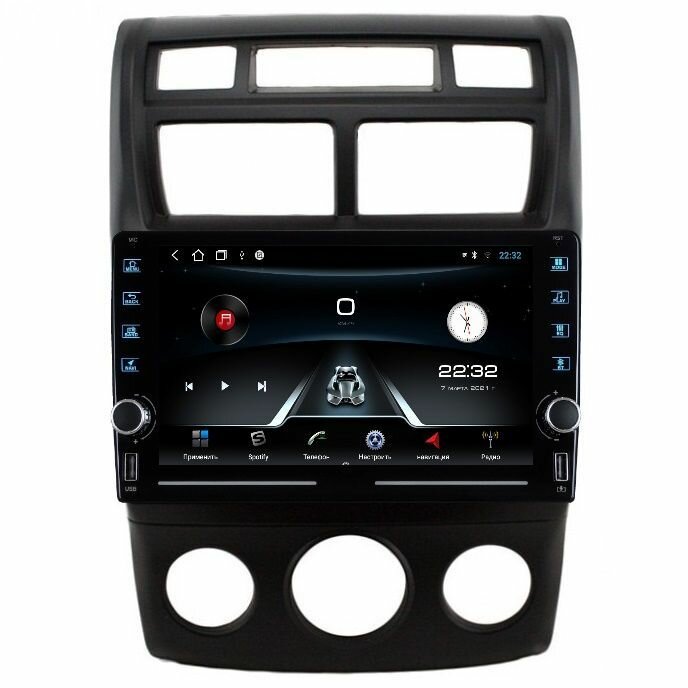 Магнитола R320 Киа Спортедж 2 с кондиционером Kia Sportage 2 2004-2010 - Android 13 - Память 2+32Gb - CarPlay + Android Auto - IPS экран - Кулер