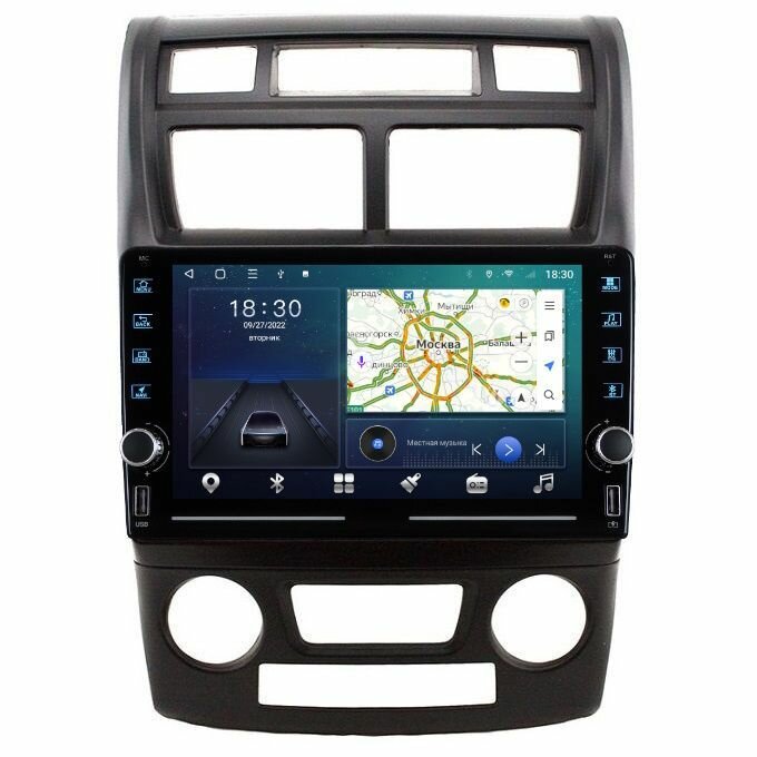 Магнитола R320 Kia Sportage 2 2004-2010 с Android 13 - 8 ядер - 3+32Gb - CarPlay - 4G(Sim)