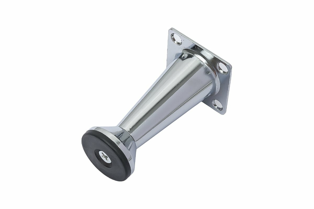 Tech-Krep Ножка металлическая конусная регулируемая по высоте 80 мм, хром, наклон