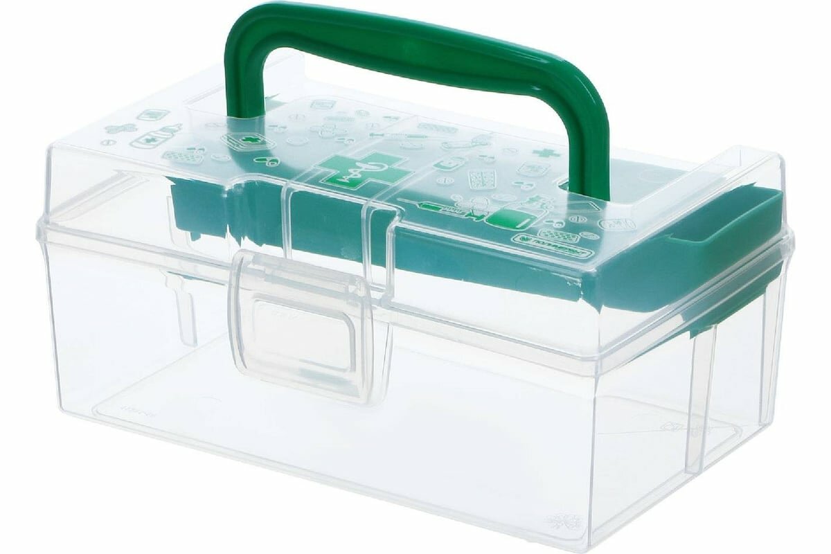 Полимербыт аптечка дорожная контейнер для аптечки 0,8Л С вкладышем 170х108х78 63230903