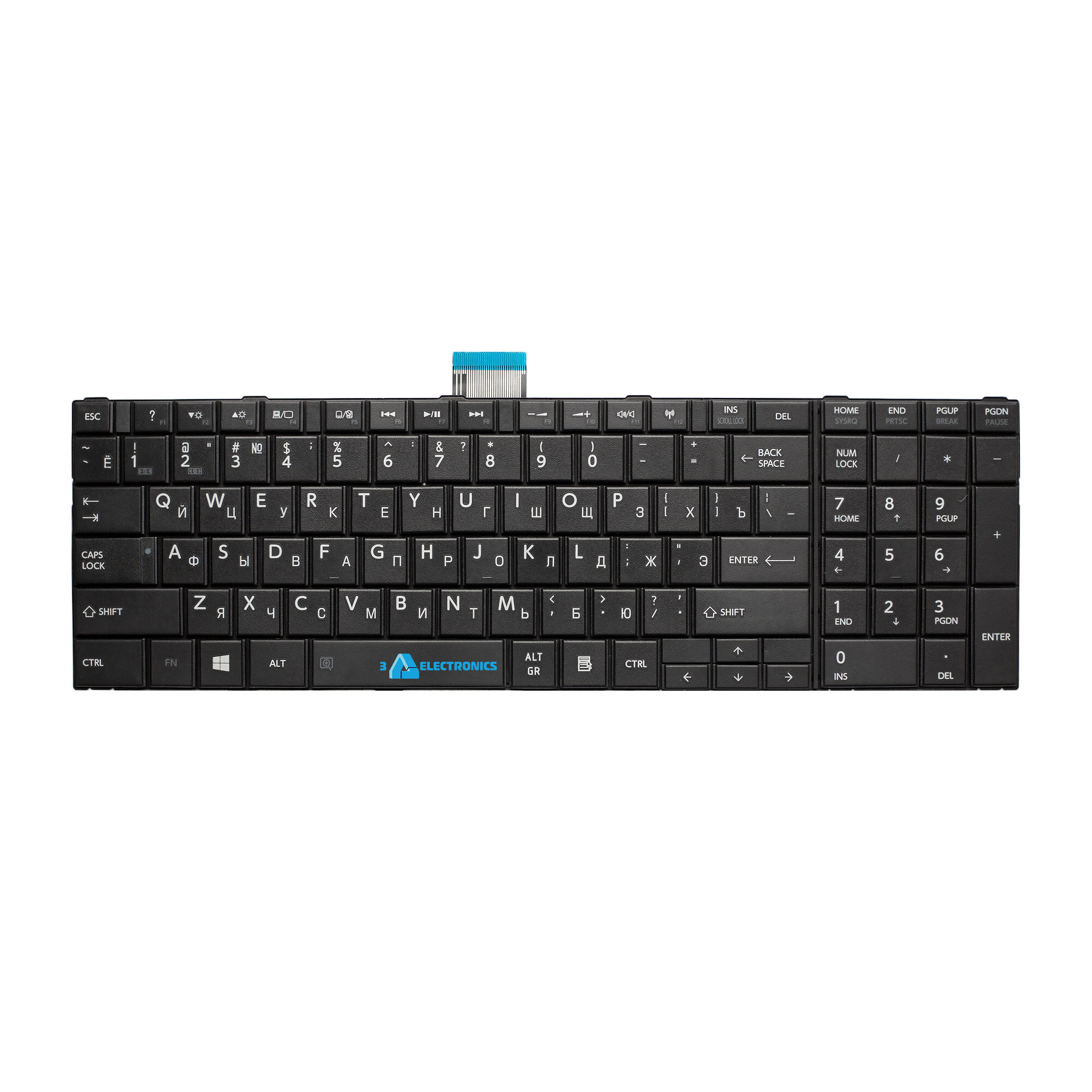 Клавиатура для ноутбука Toshiba Satellite C850 / Satellite C870 / Satellite C850D / Satellite C50D / Satellite C855 / Satellite C875 / Satellite C855D / 9Z. N7TSV.00R - черная
