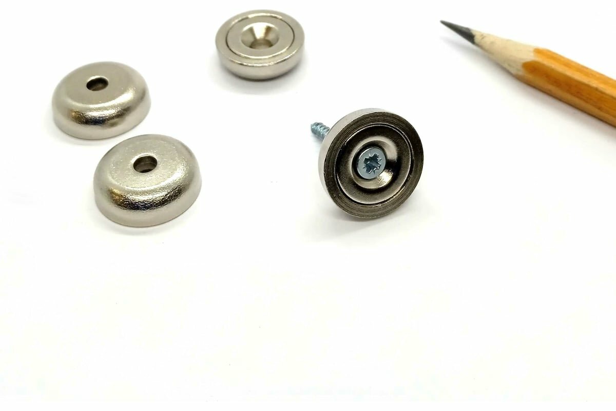 Проф-Магнит Магнитное крепление с зенковкой А16, сцепление 5,5 кг, 4 шт PMYP-A-16