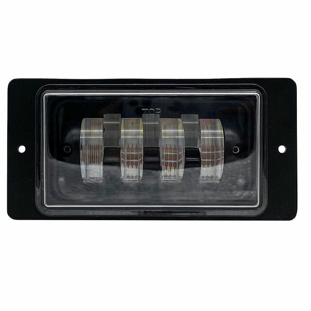 Противотуманная фара LED 2110-2114 7 линз белый/желтый (комплект)