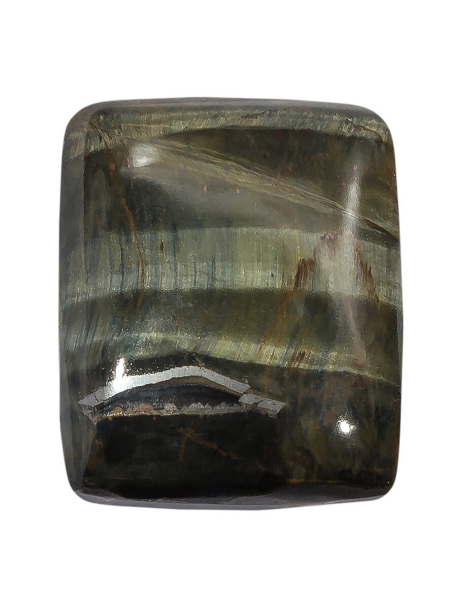 Кабошон Соколиный глаз 30х24х6 мм.