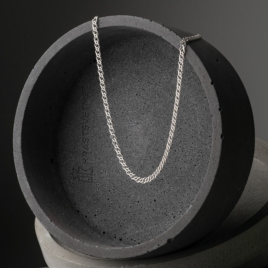 Цепь серебро, 925 проба, родирование