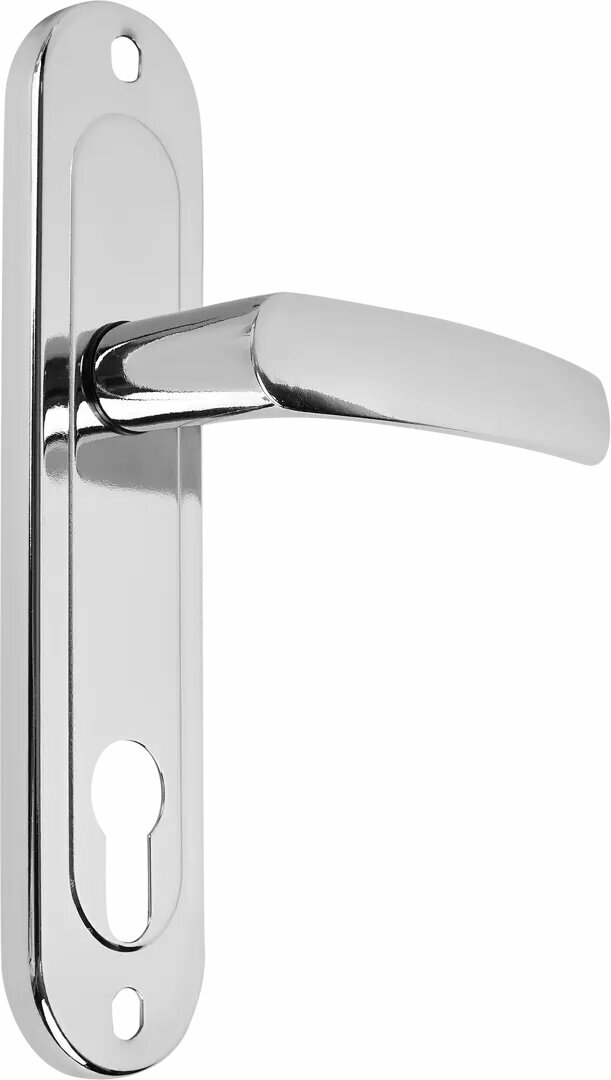 Ручка дверная входная на планке РФ1-70.02 хром