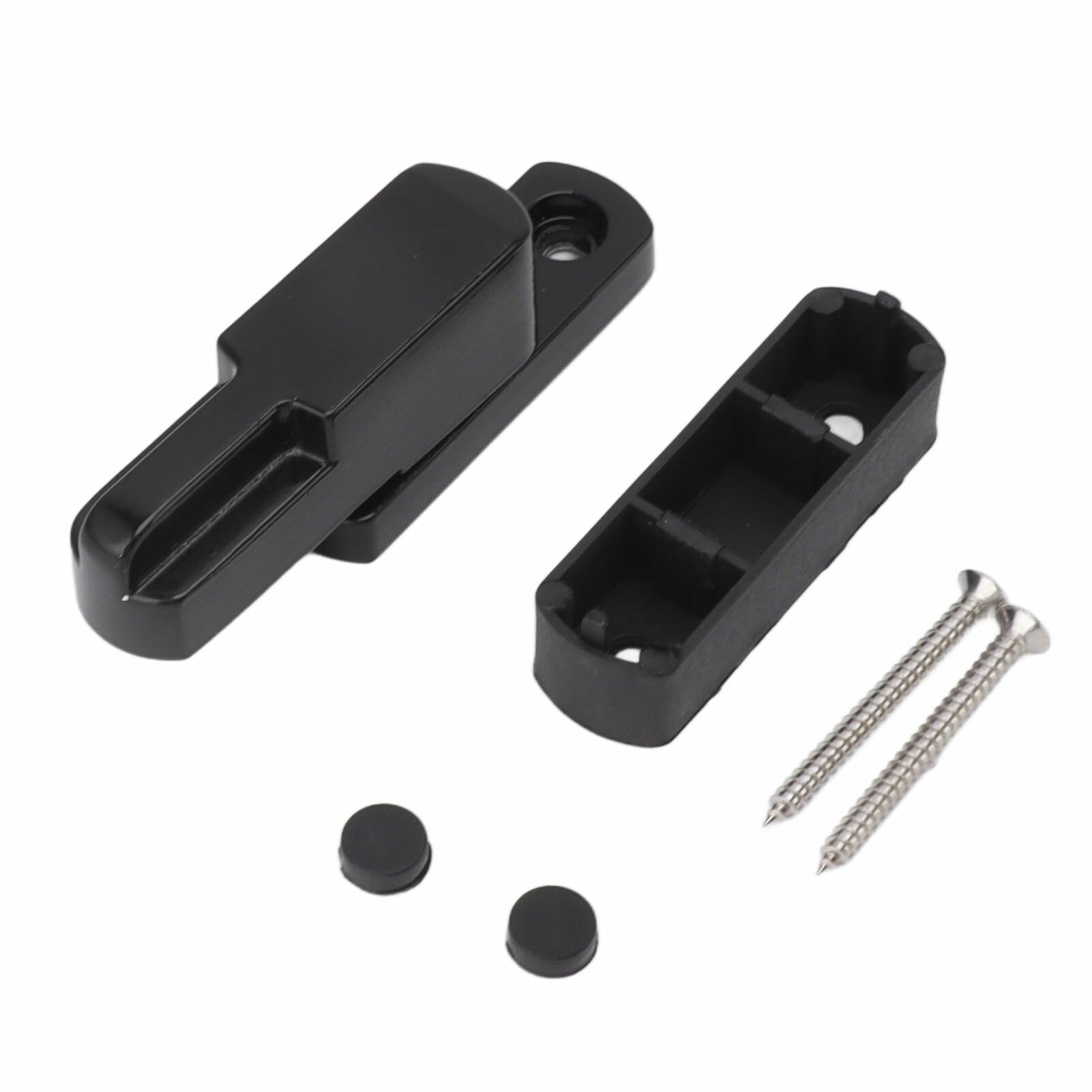 Т-образный замок для раздвижных окон из алюминиевого сплава, защита детей, черный