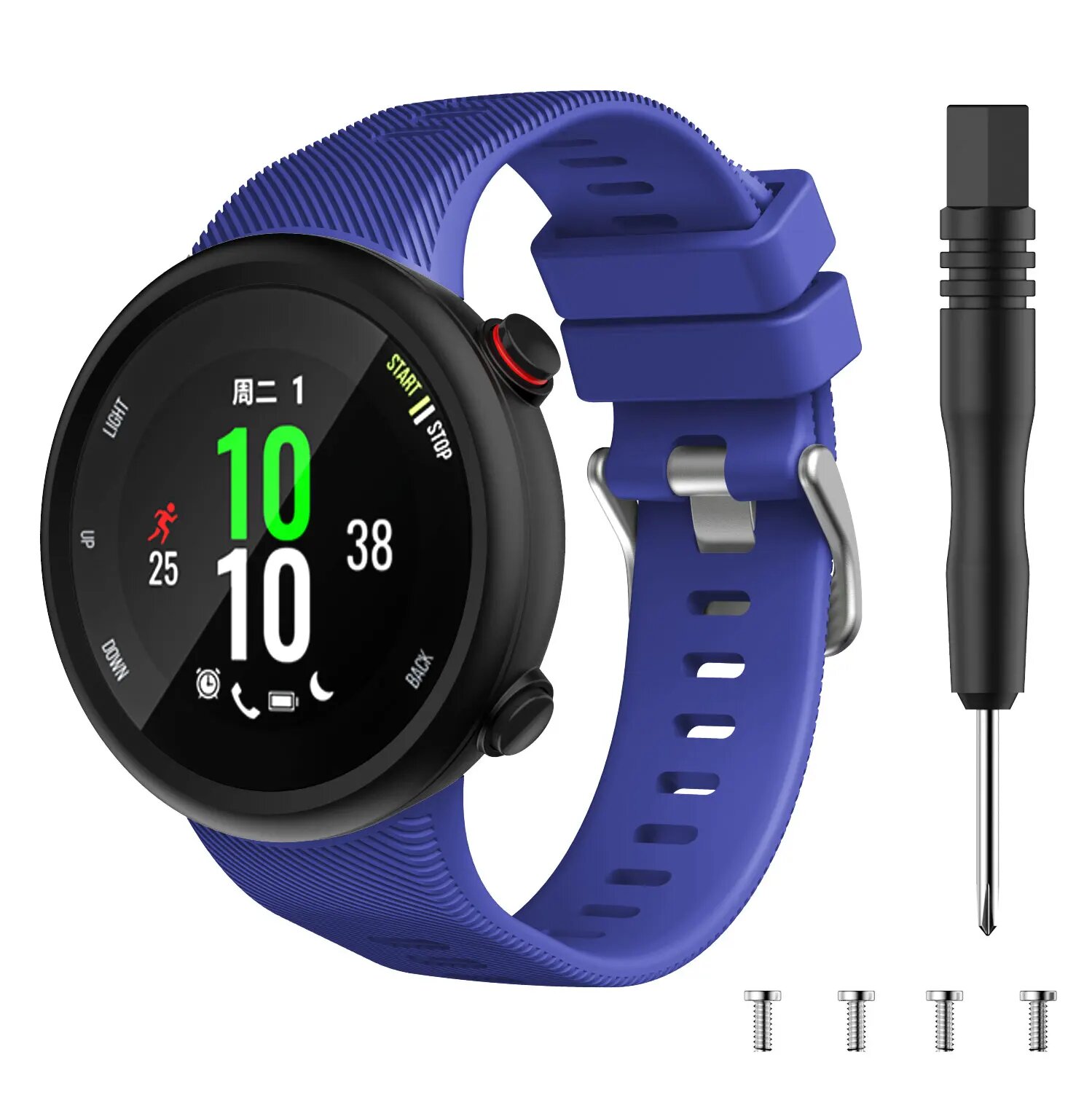 Спортивные часы ZENHEO, синий ремешок Garmin Forerunner 45