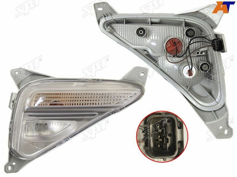 . SAT Указатель поворота в задний бампер + ПТФ (поворотник) для KIA CERATO 18-21 левый