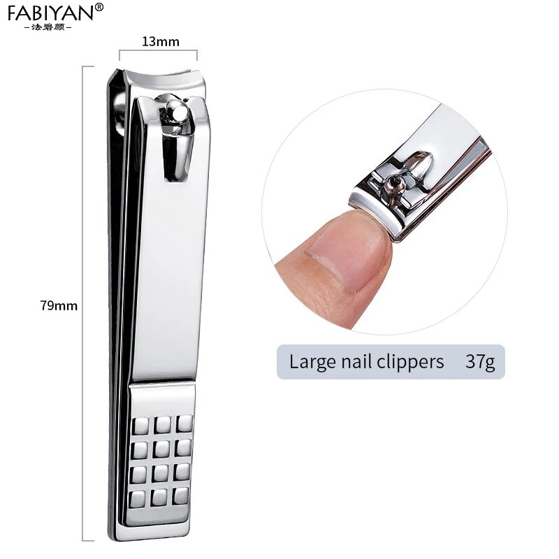 Машинка для стрижки ногтей из нержавеющей стали, профессиональный маникюрный триммер, щипцы для пальцев, нож, серебряные инструменты для педикюра и ногтей