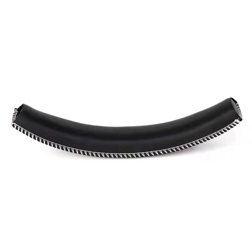 Амбушюры для HyperX Cloud II, Core, Silver, Cloud Alpha, Cloud MIX, Flight S, Stinger из протеиновой кожи Black white thread