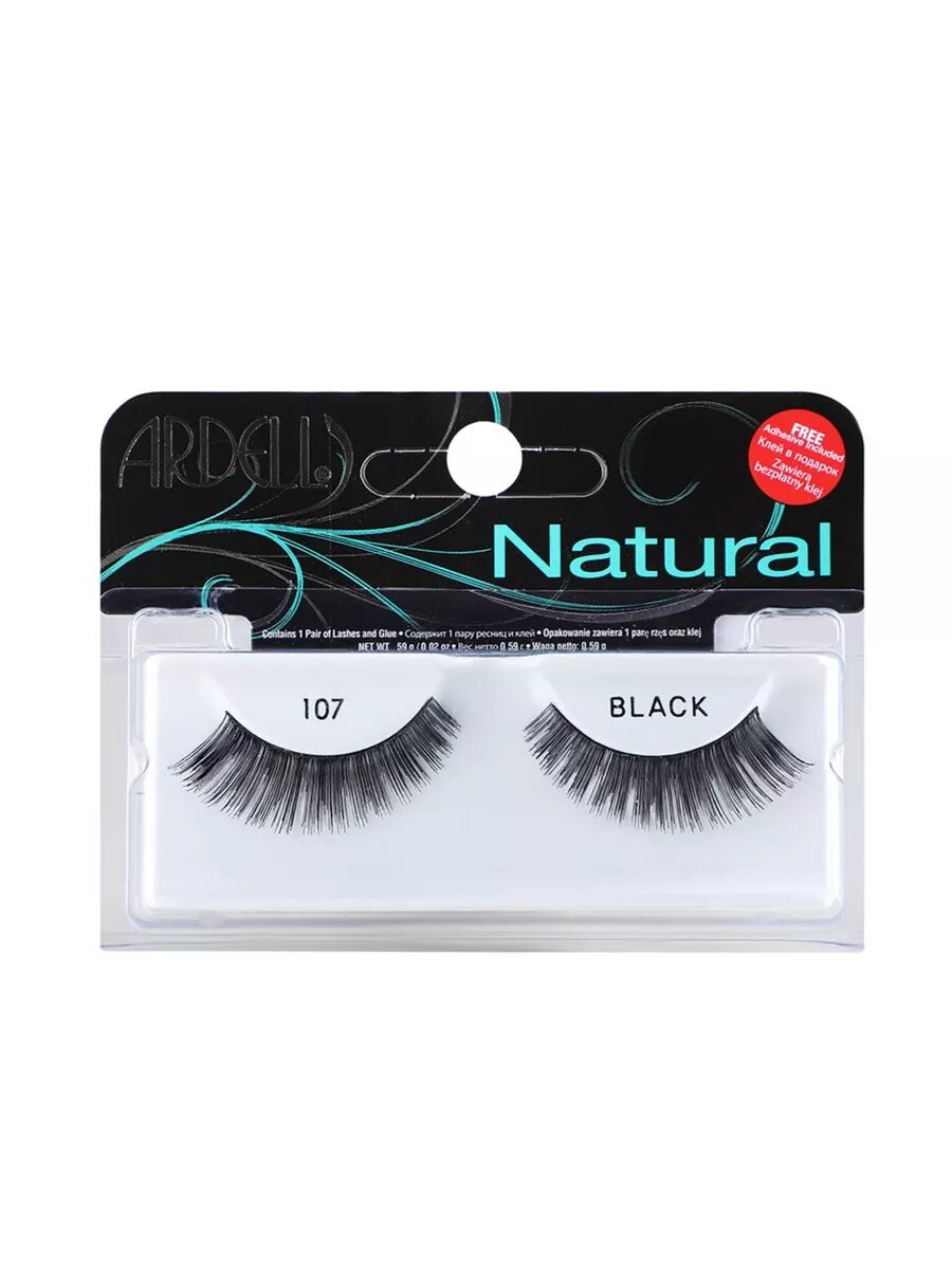 Накладные ресницы Ardell Fashion Lash 107, черные, многоразовые