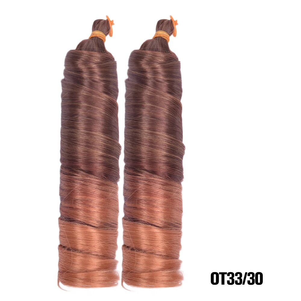 Синтетические кудри 24 дюйма, Коричневый, 150g T33/30