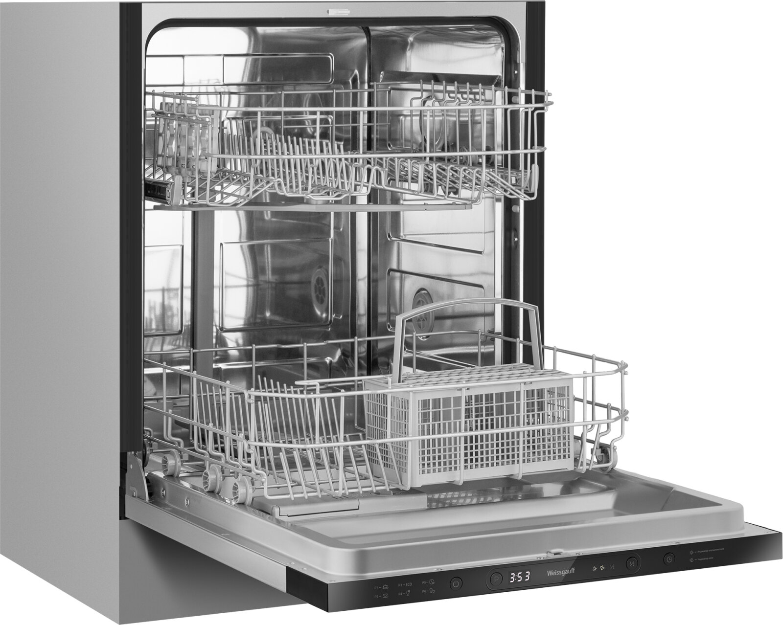 Посудомоечная машина Weissgauff BDW 6026, 6 программ, черная