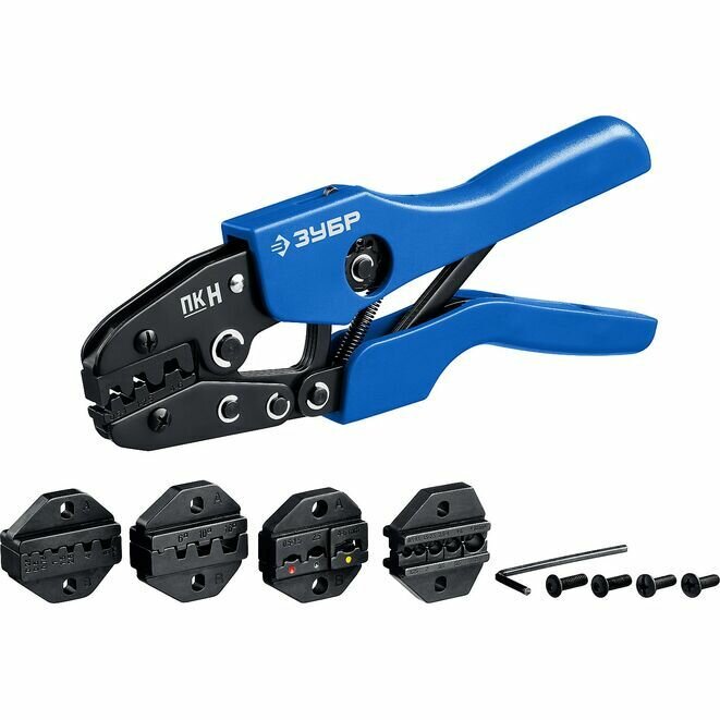 Пресс-клещи Профессионал, 5 матриц, для кабельных наконечников, ЗУБР