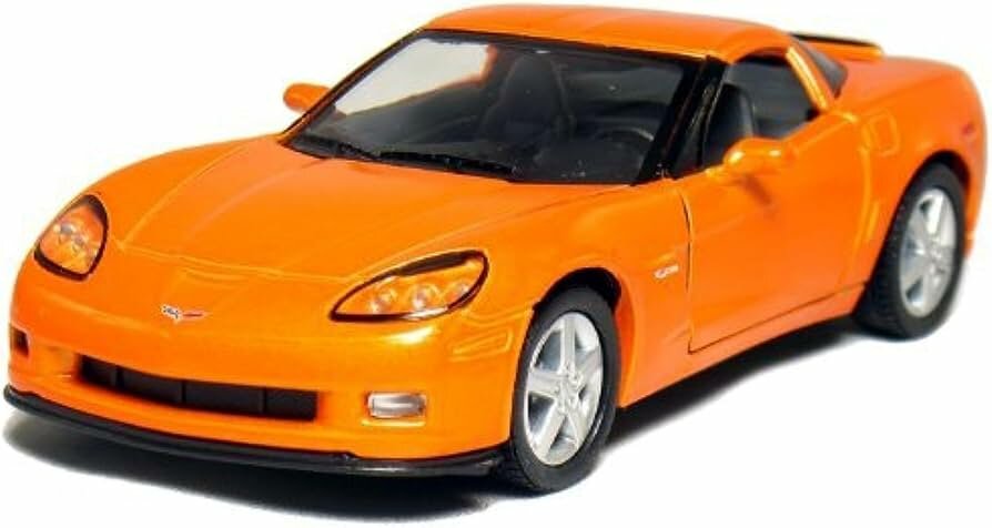 Модель машины KINSMART "2007 Chevrolet Corvette Z06 " инерция 1:36