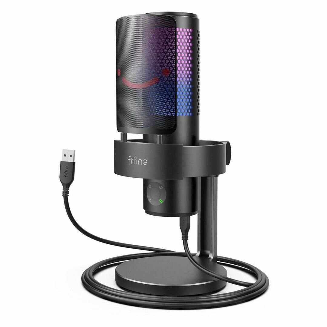 Конденсаторный USB-микрофон Fifine AmpliGame A9, black