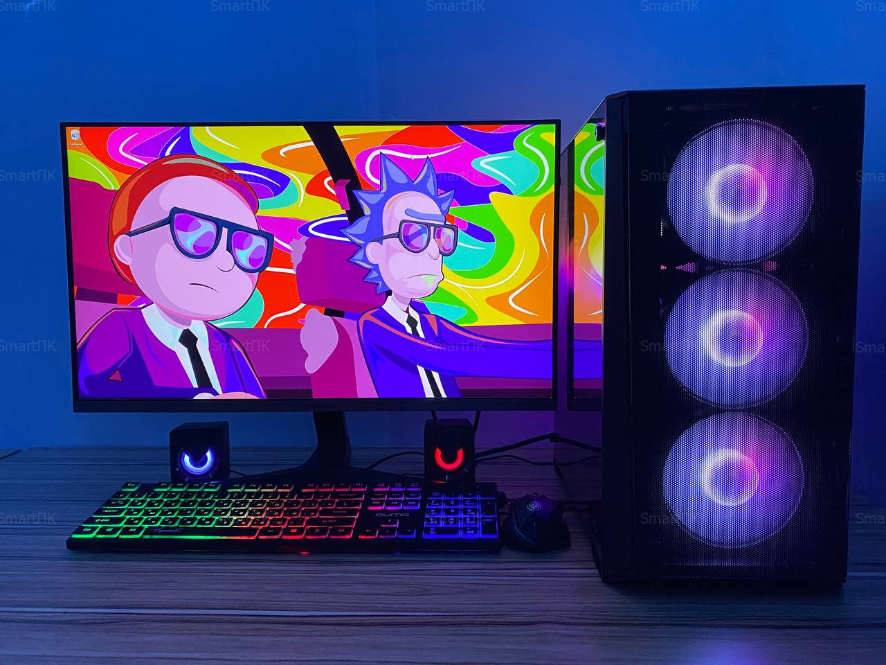 Игровой компьютер intel /16GB/RX-5700XT/SSD-512g/Монитор 27|Windows 11