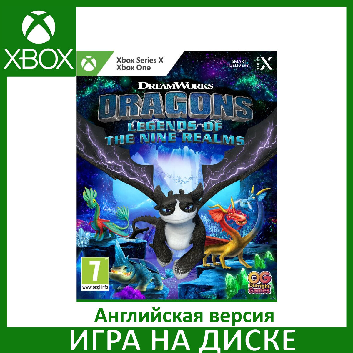 Игра DreamWorks Dragons: Legends of the Nine Realms Xbox One, Series X Английский язык Диск на Xbox