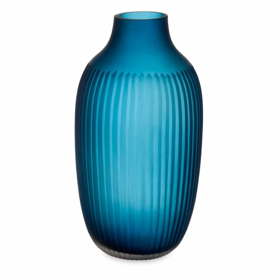 Ваза Decor de table Силуэт 28 см, стекло, синяя