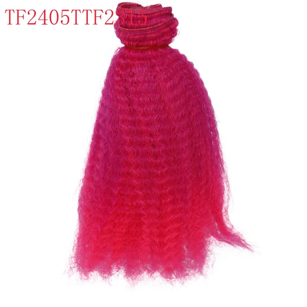 Кудрявые кукольные волосы 15 см для кукол 1/3, 1/4, 1/6 Розовый, Color 22