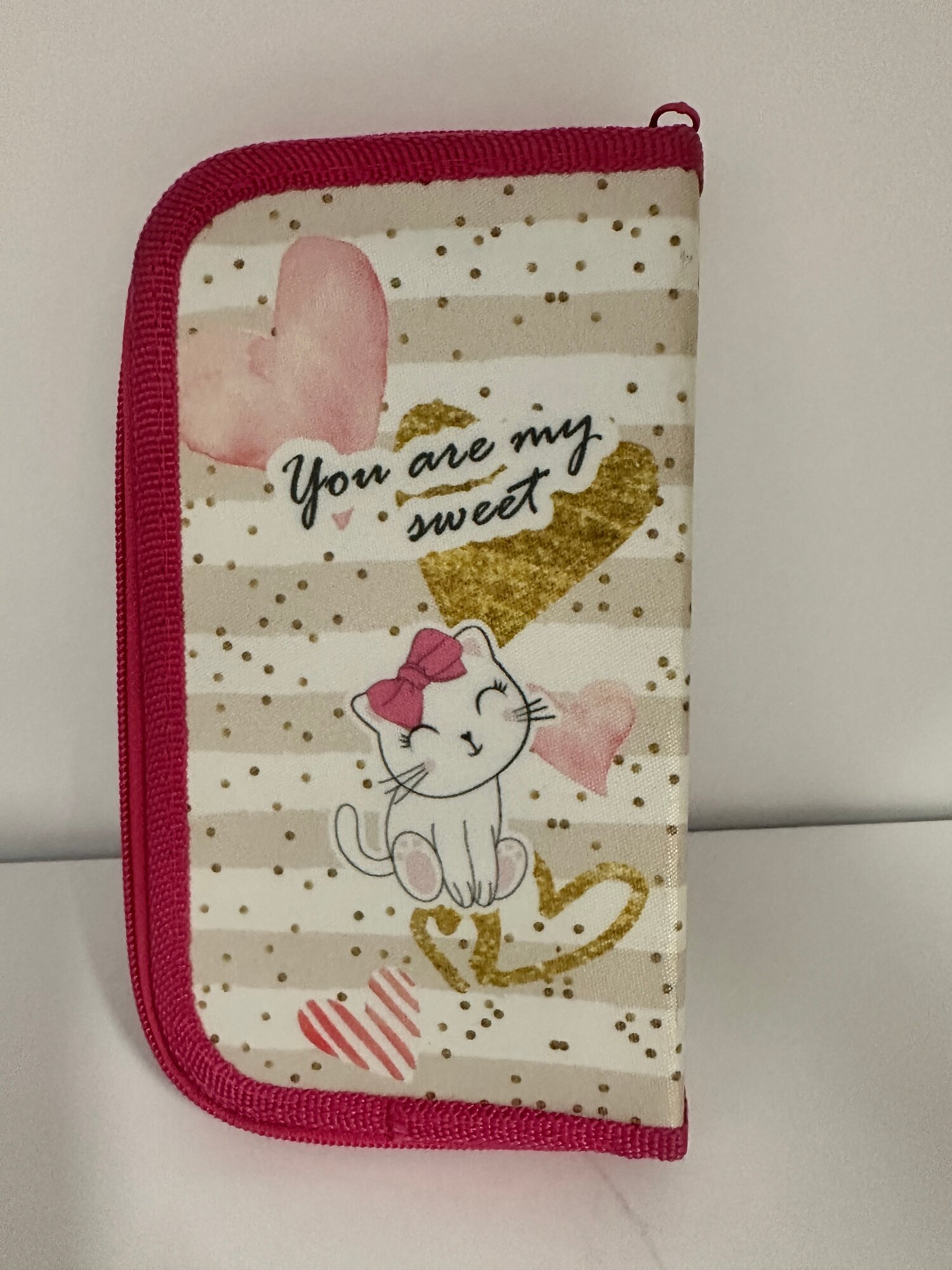 Пенал двухсекцион. лайт большой печать на ткани ПО-5094, ванильная девчонка