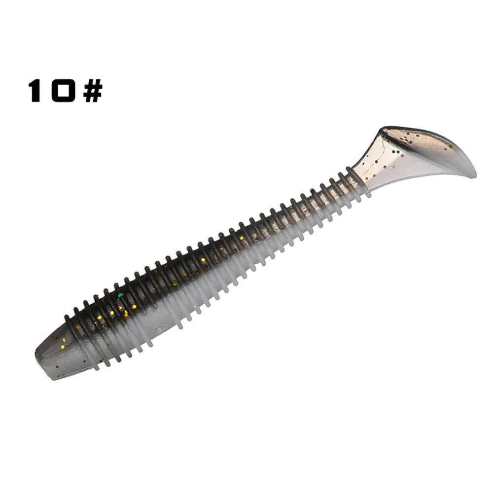 Мягкая приманка Topline Track T Tail, 10 шт, 7.5 см, Цвет: 10